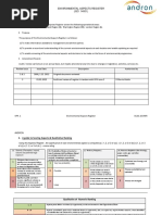 Environmental Aspects and Impact Register Template | PDF | Waste ...