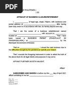 Affidavit of Loss - Bir Receipt | PDF