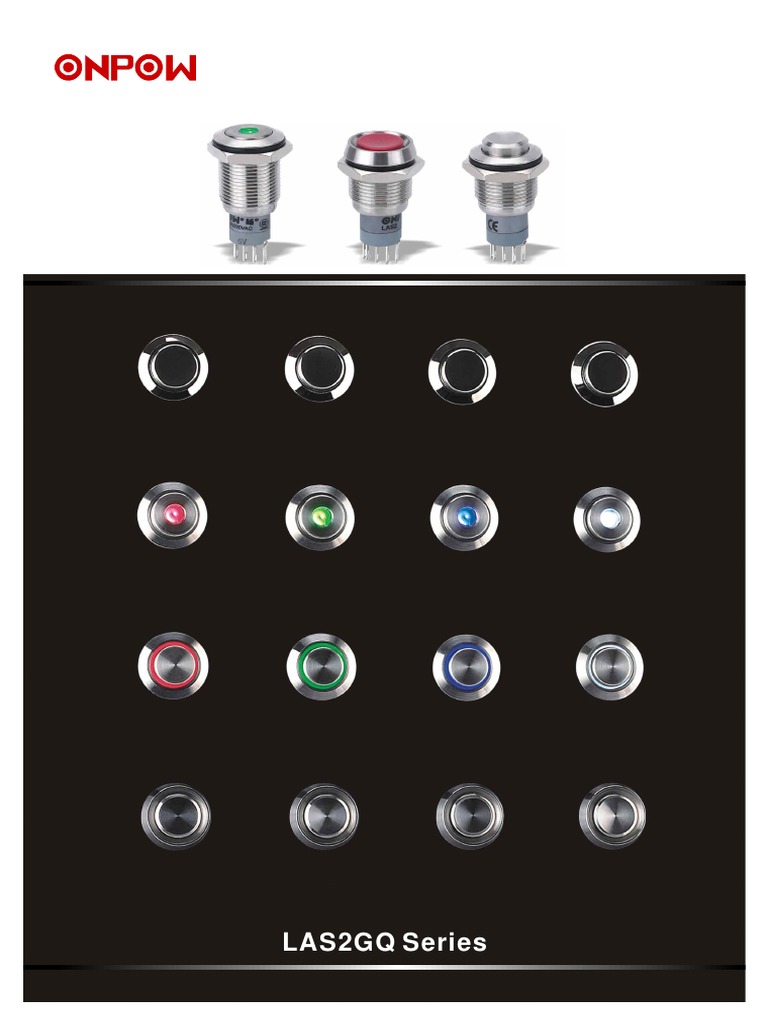 Push Button Switches Sp0796-Datasheet | PDF | Stainless Steel ...