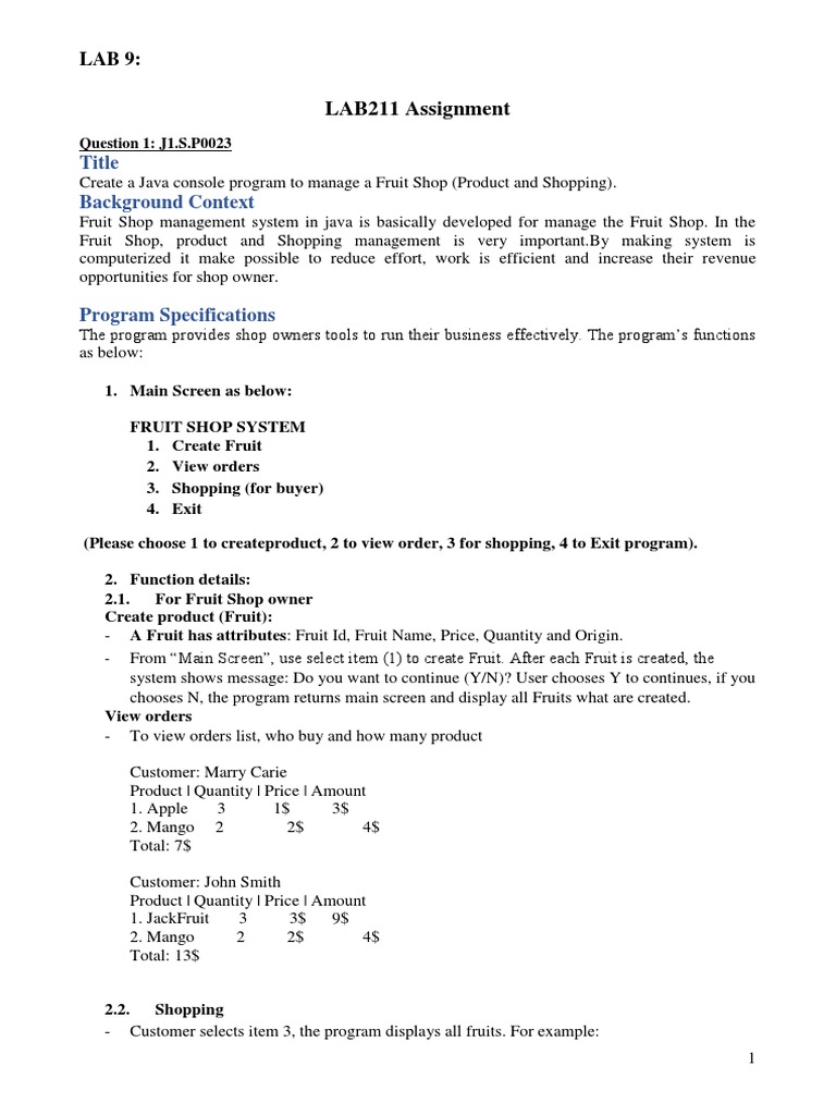 Title Background Context: LAB211 Assignment | PDF | Boolean Data Type | Prices