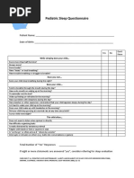 Sleep: Child's Habits Questionnaire (CSHQ) | PDF | Sleep ...