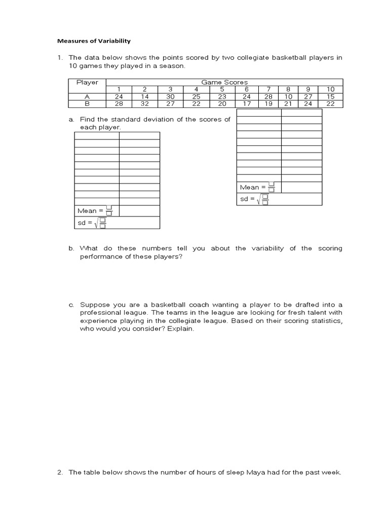 Finding The Standard Deviation | PDF | Standard Deviation | Data Analysis