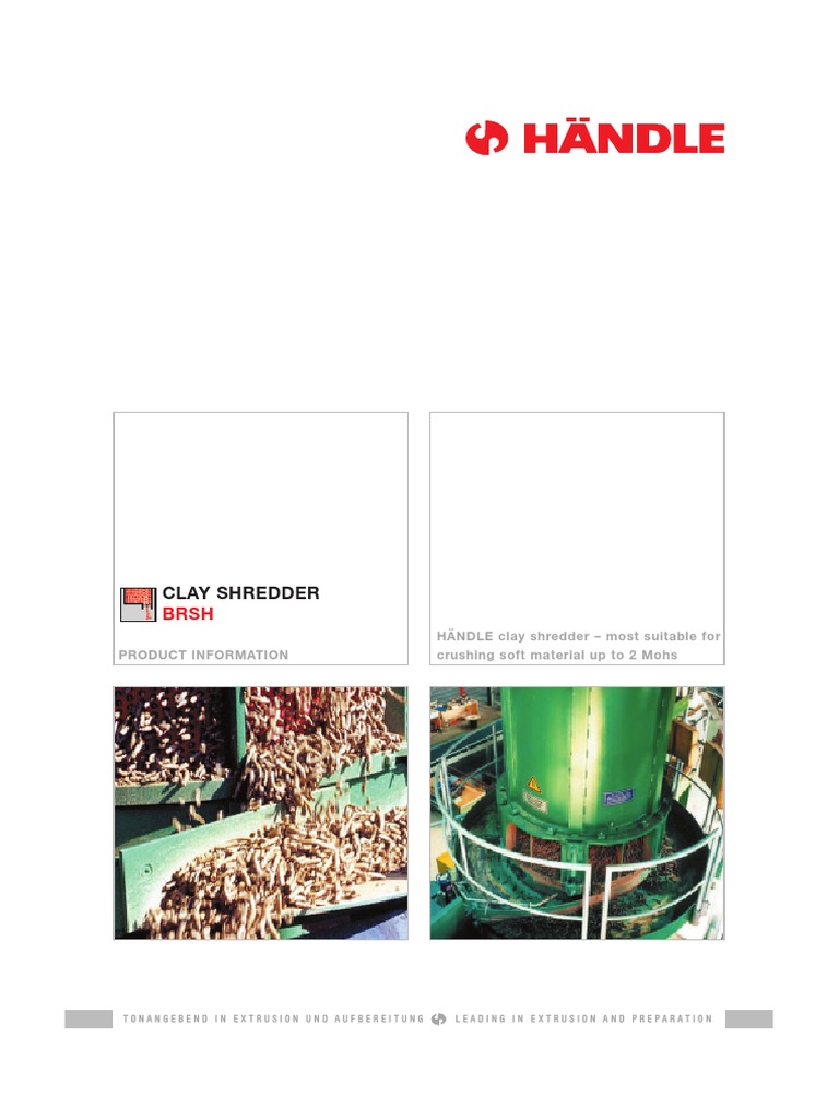 Clay Shredder: Product Information HÄNDLE Clay Shredder - Most Suitable ...