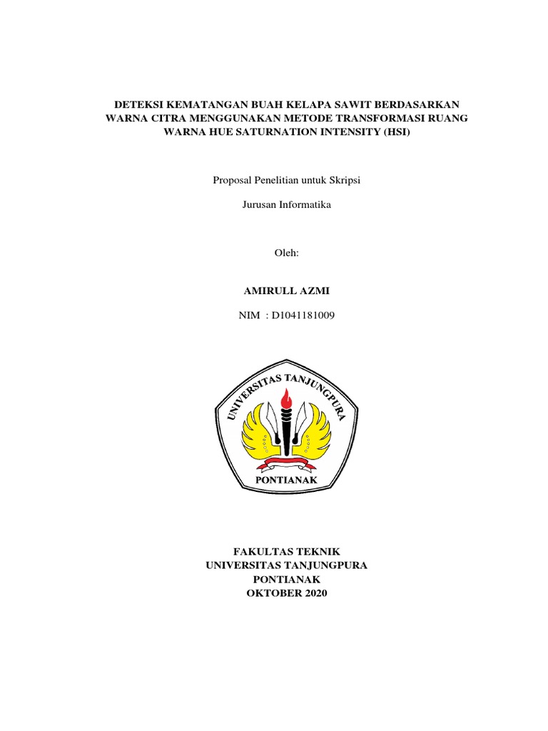 Deteksi Kematangan Buah Kelapa Sawit Menggunakan Warna Citra Buah ...