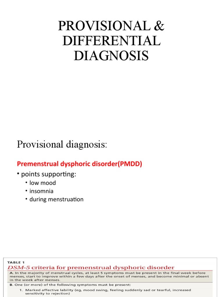 Provisional & Differential Diagnosis | PDF | Self-Improvement | Science & Mathematics