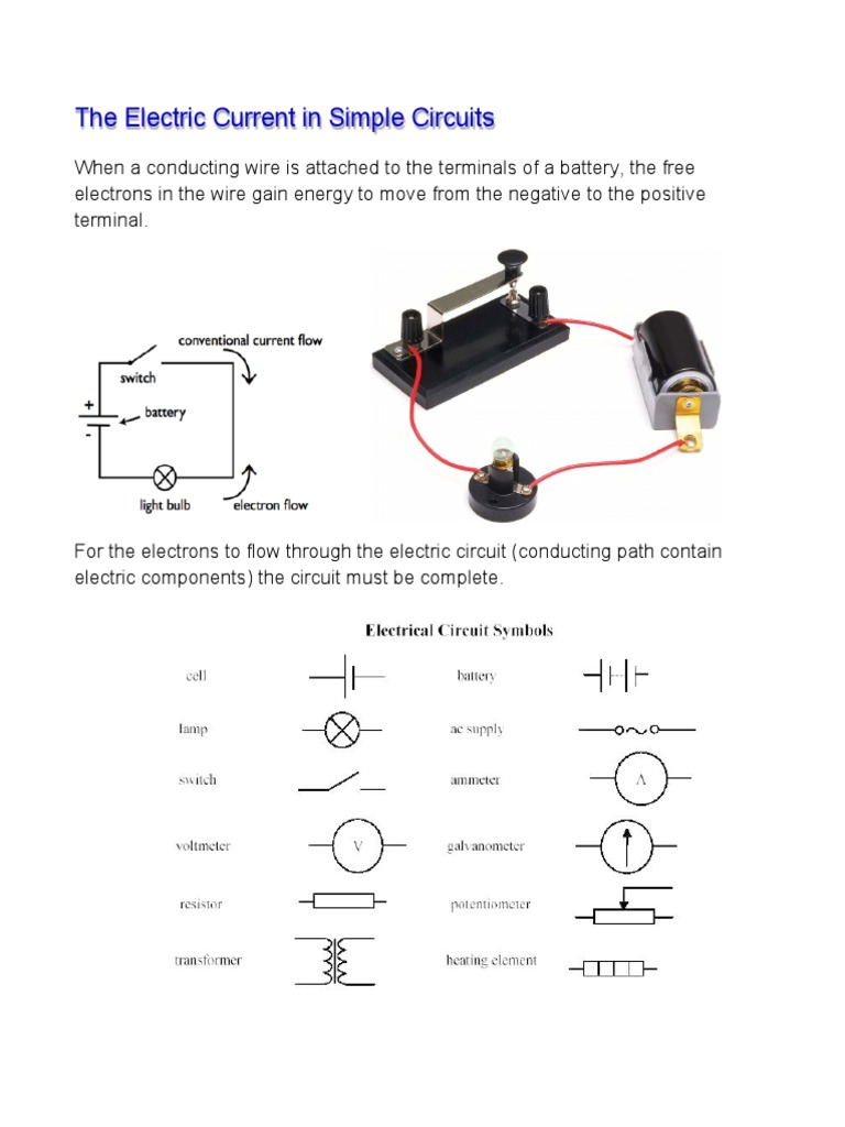 Electricity 02 - The Electric Current | PDF | Teaching Methods & Materials