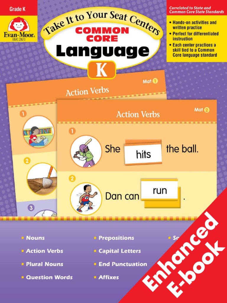 Take It To Your Seat Language Centers, Grade K | PDF