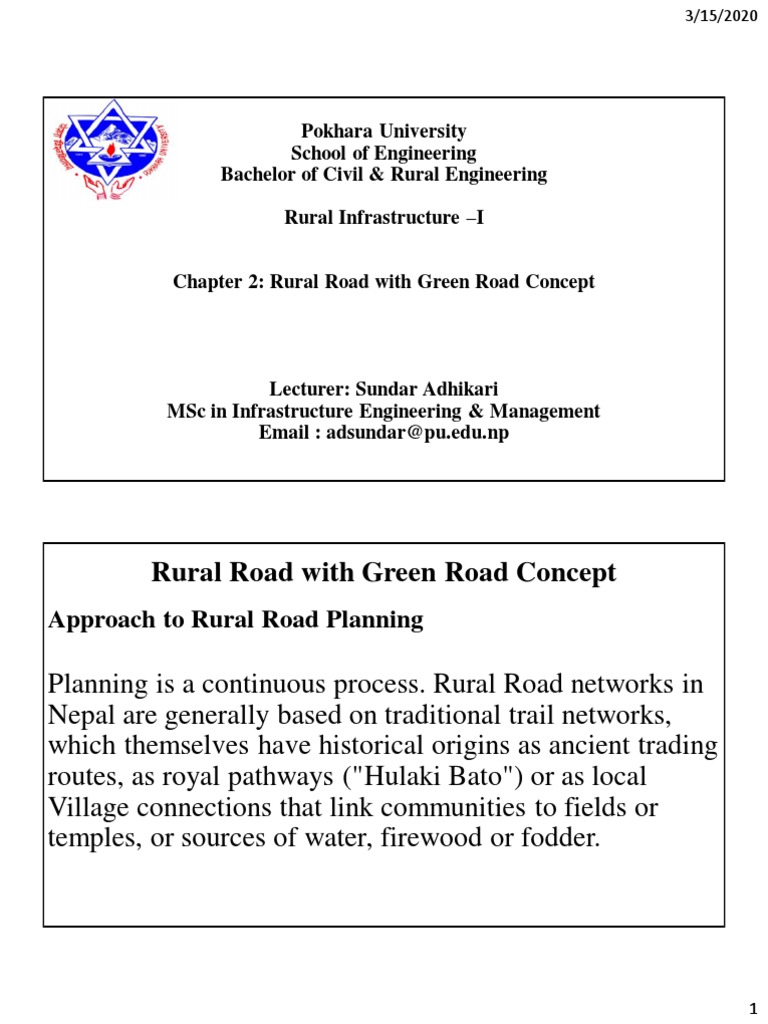 Rural and Green Road | PDF | Road | Sustainability