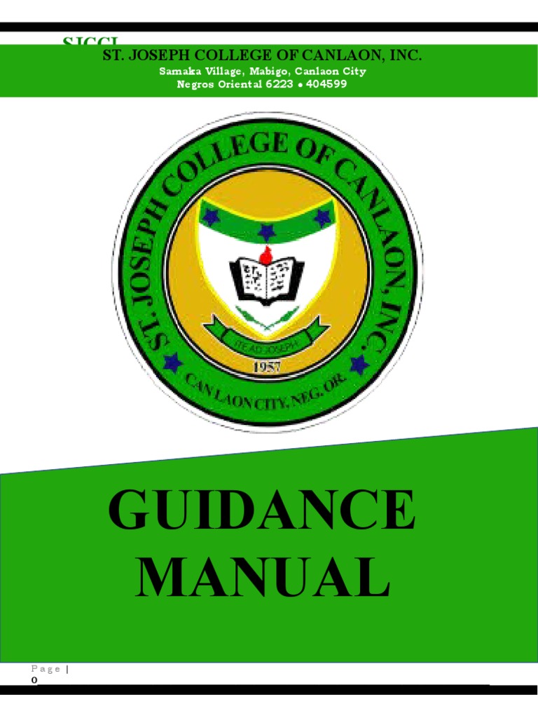 Guidance Manual | PDF | Bullying | School Counselor