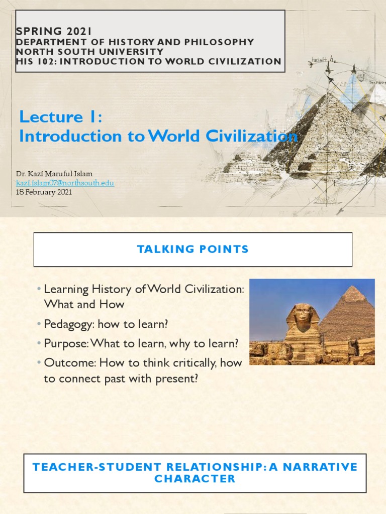 Introduction To World Civilization: SPRING 2021 | PDF | Human Nature ...