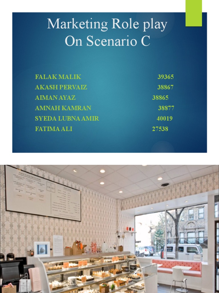 Marketing Role Play On Scenario C | PDF