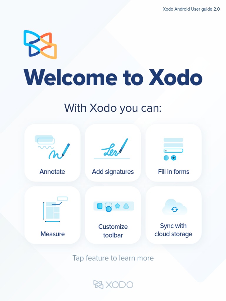 Welcome To Xodo: With Xodo You Can | PDF | Application Software | Software