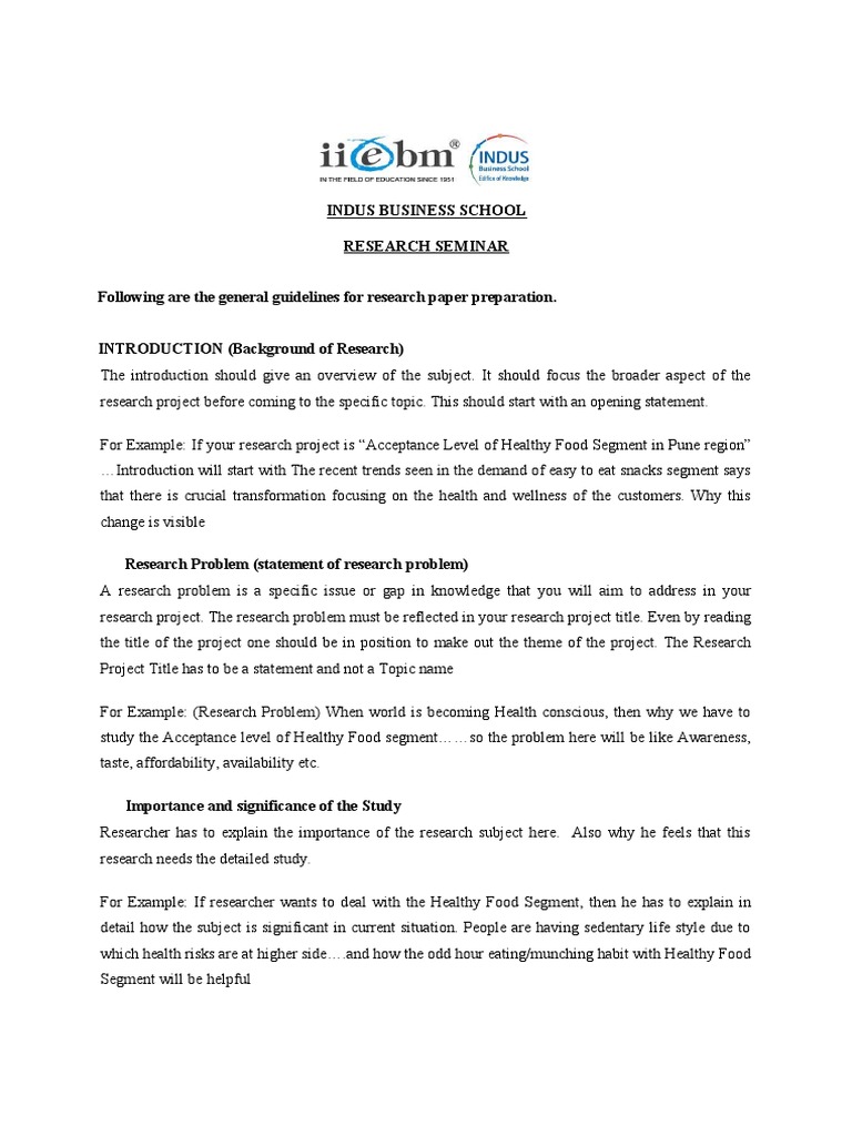 Research Seminar Guidelines | PDF | Hypothesis | Data Analysis