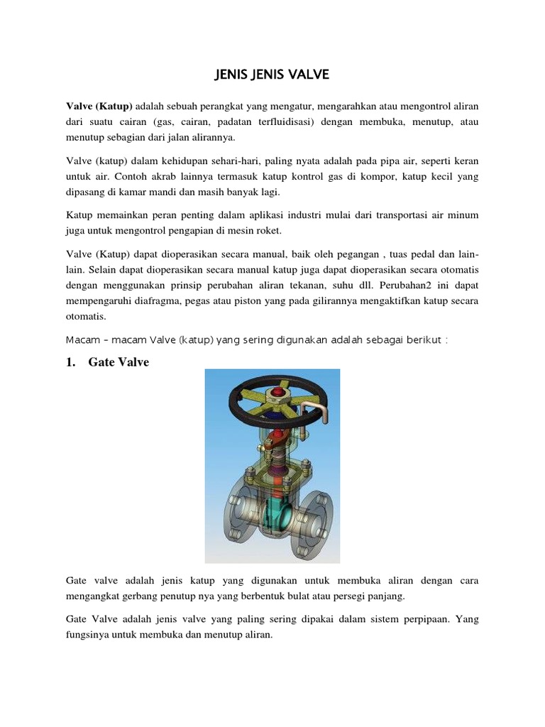 Jenis Jenis Valve | PDF