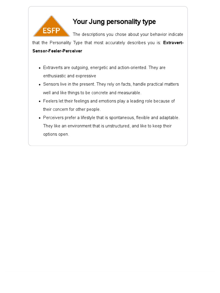 Jung Personality Test Result - Free Jung Personality Test Taking Online ...