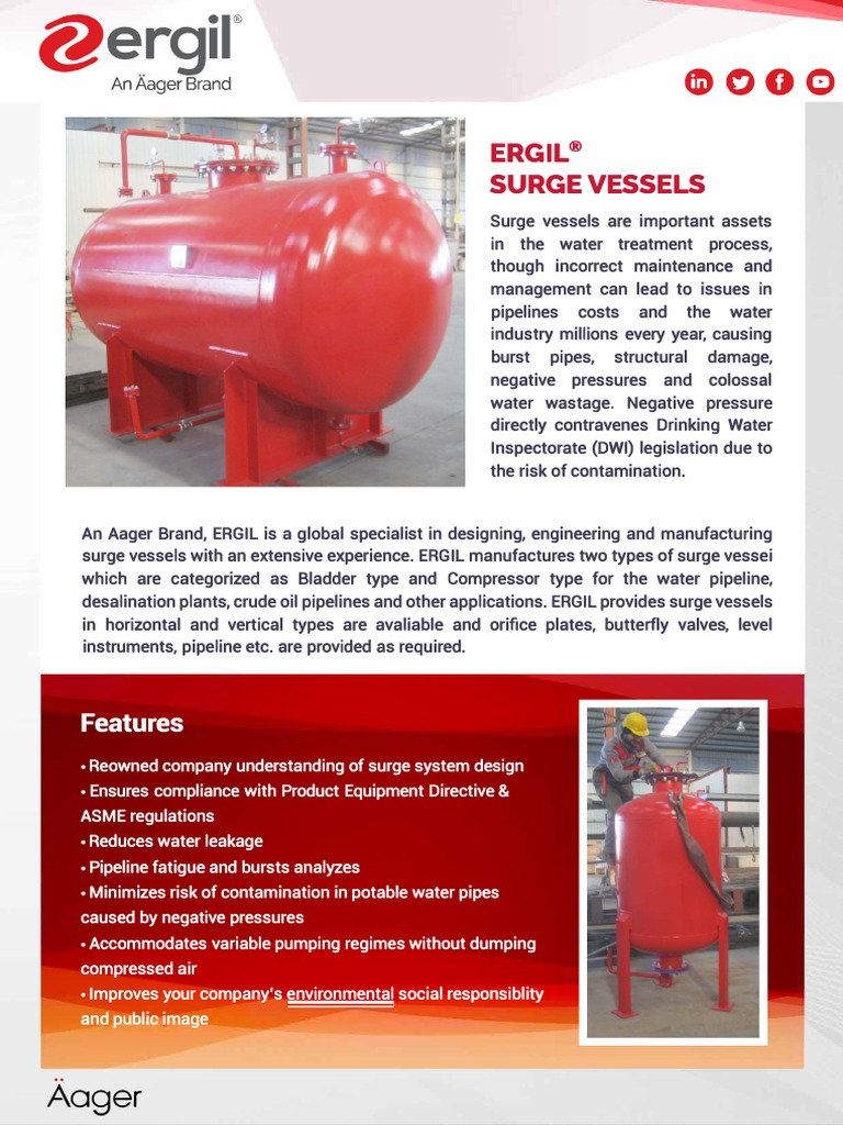 ERGIL SurgeVesselCatalog | PDF | Pipeline Transport | Pipe (Fluid ...