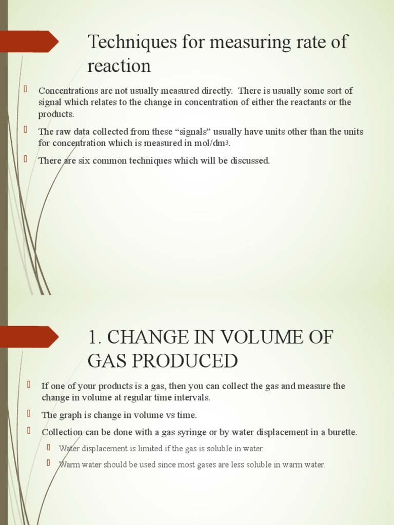 6.1 COLLISION THEORY AND RATES OF REACTION - Part2 | PDF | Chemical ...