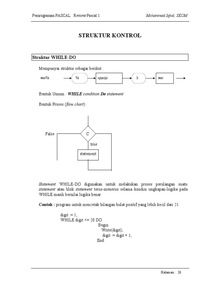 3 - Struktur Kontrol - Perulangan | PDF