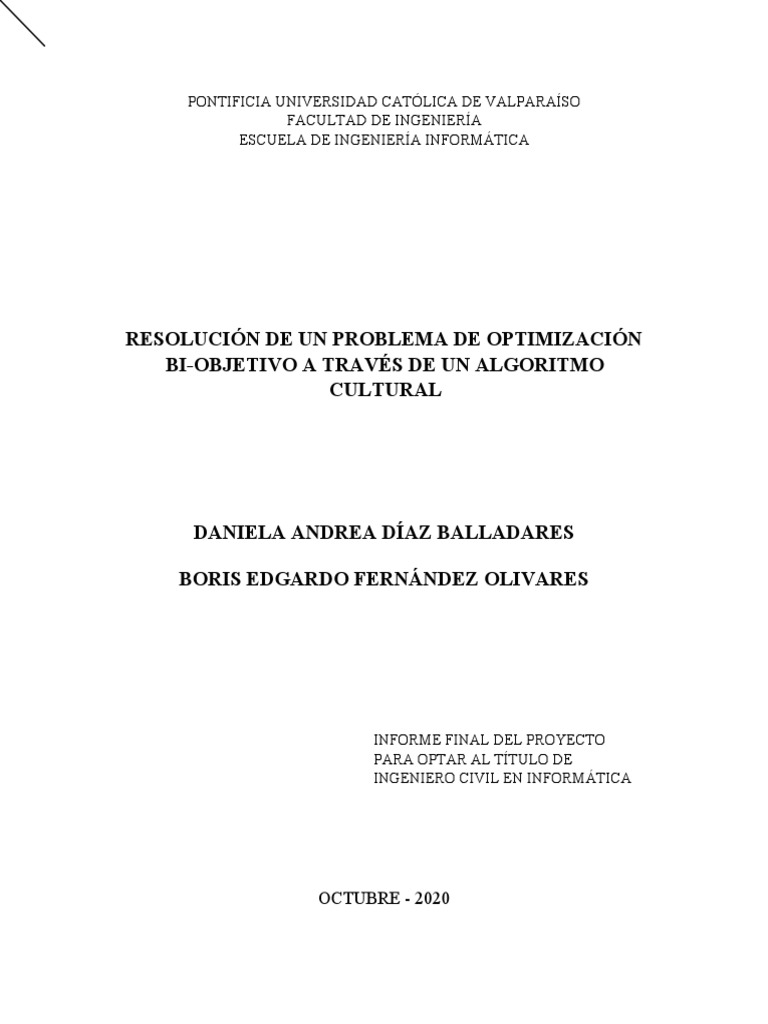 Problema de Optimización | PDF | Algoritmo genético | Optimización Matemática