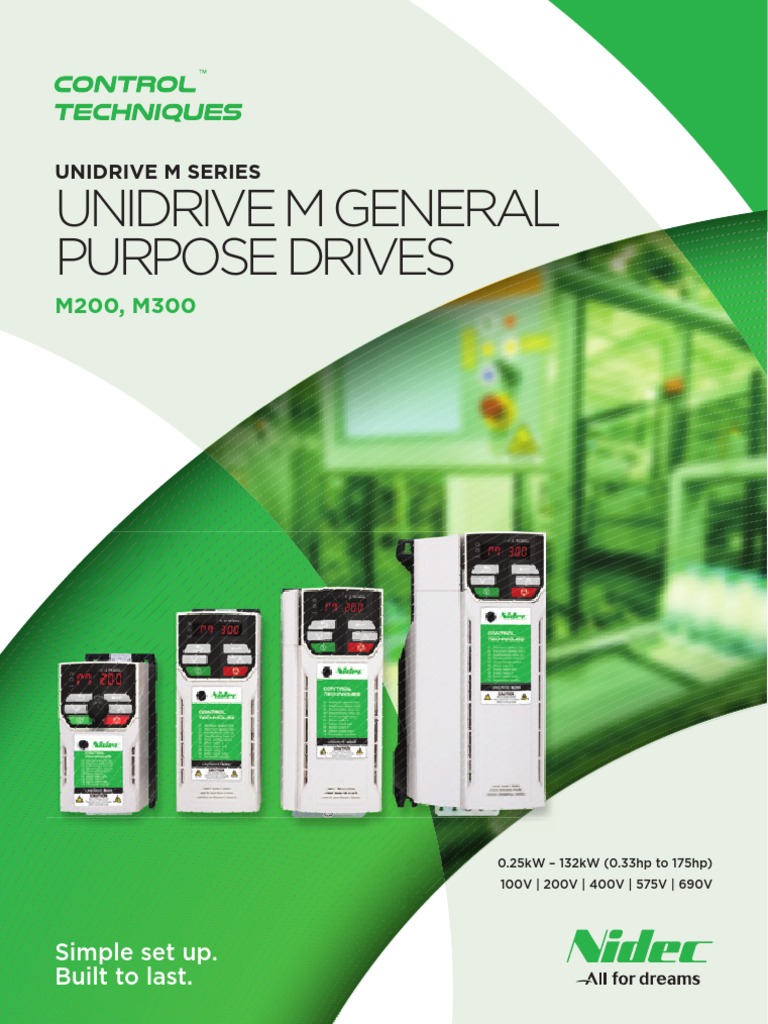 Unidrive General Purpose Drives m200 m300 Brochure Download | PDF ...