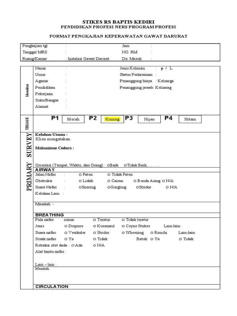Format Askep Gadar | PDF