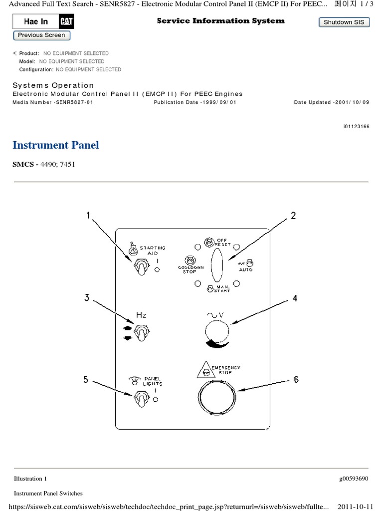 Electronic Modular Control Panel II (EMCP II) For PEEC Engines 1 | PDF ...