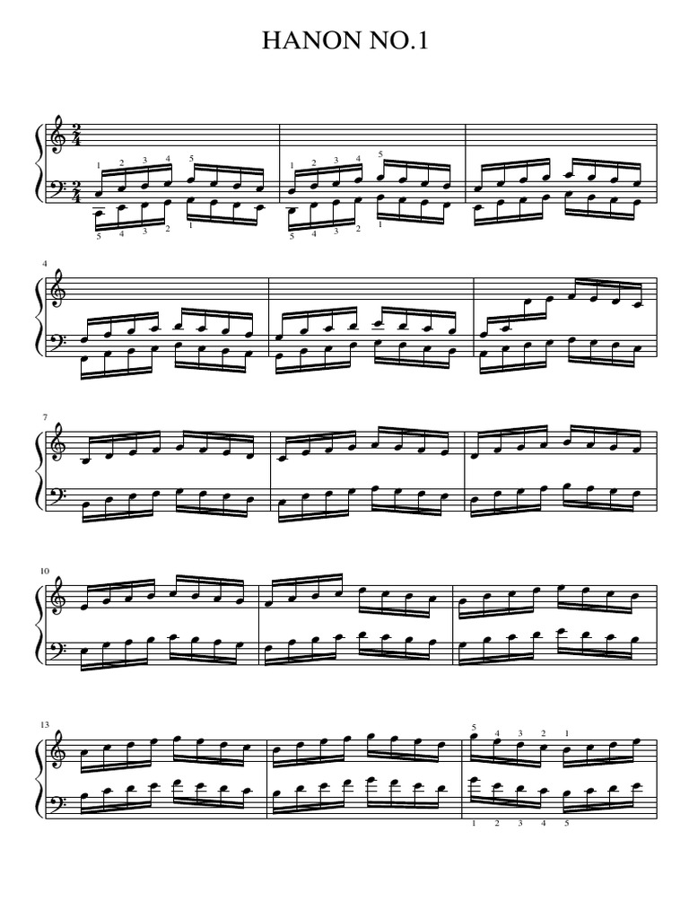Hanon No.1 | PDF