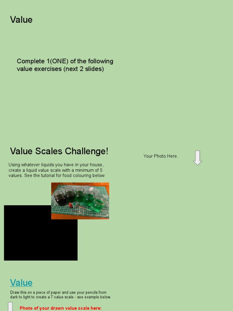 Elements and Principles Scavenger Hunt 3 | PDF | Perspective (Graphical ...