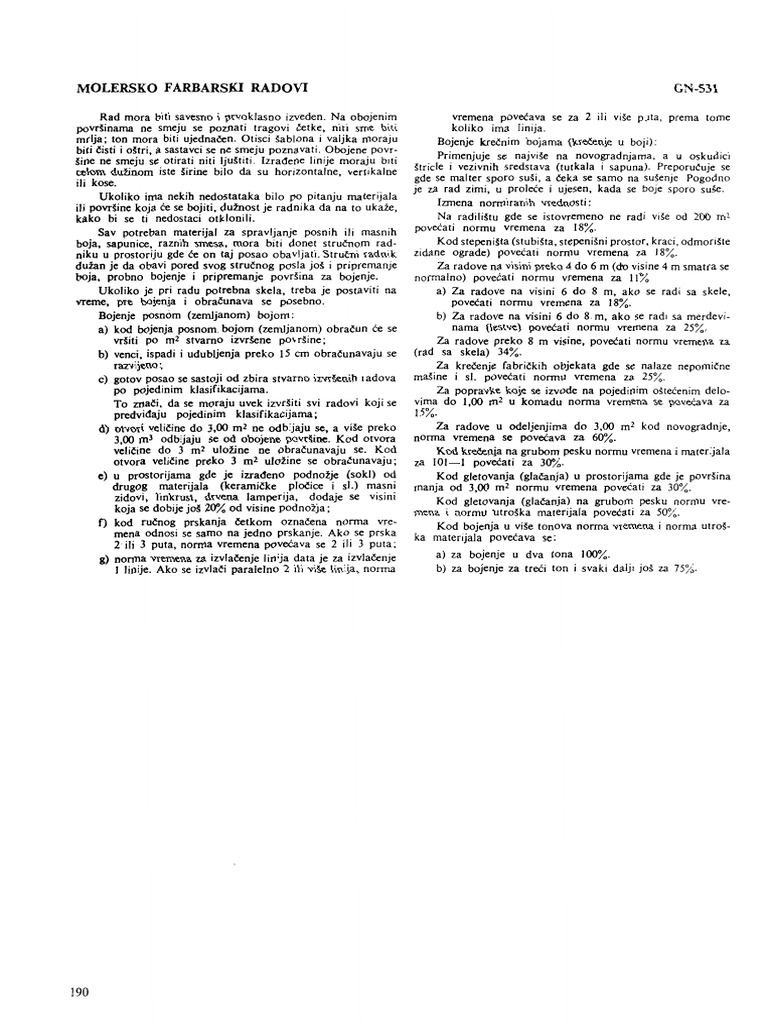 Obracun Molersko Farbarskih Radova | PDF