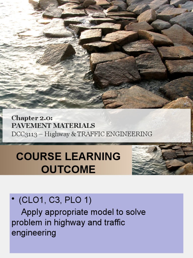 TOPIC 2 DCC30103 JUN2020 - Pavement Material | PDF | Asphalt | Rock ...