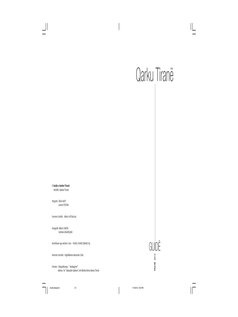 Guida - Qarku I Tiranes | PDF