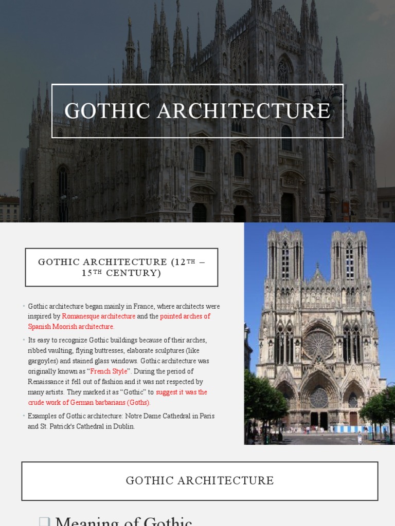 Gothic Architecture | PDF | Gothic Architecture | Vault (Architecture)