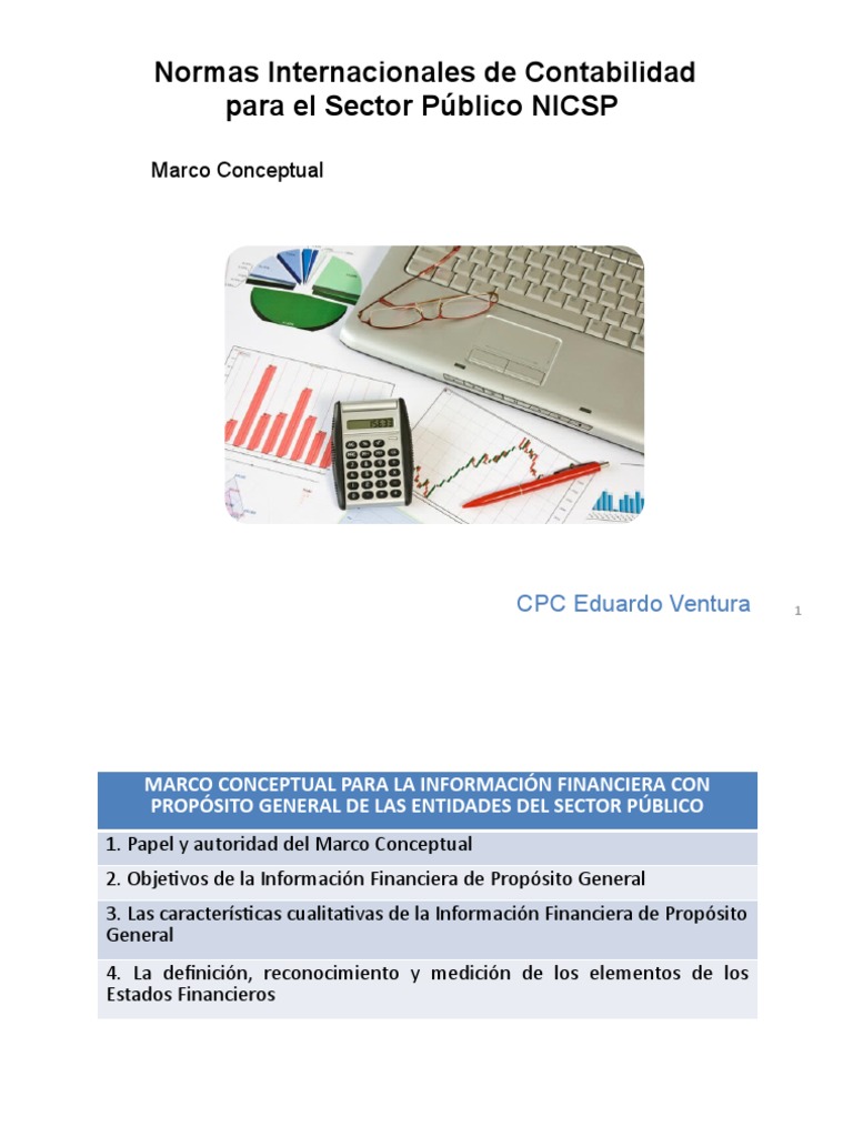 Marco Conceptual y NICSP 1 LAST | PDF | normas internacionales de ...