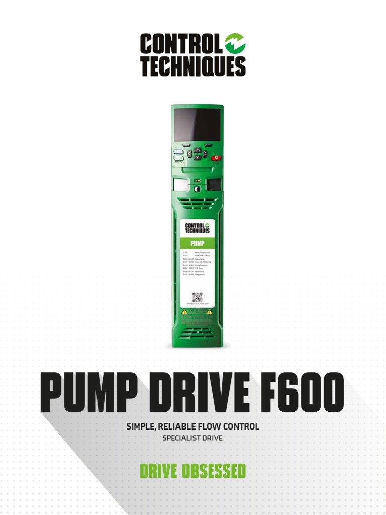 Control Techniques F600 | PDF | Pump | Programmable Logic Controller
