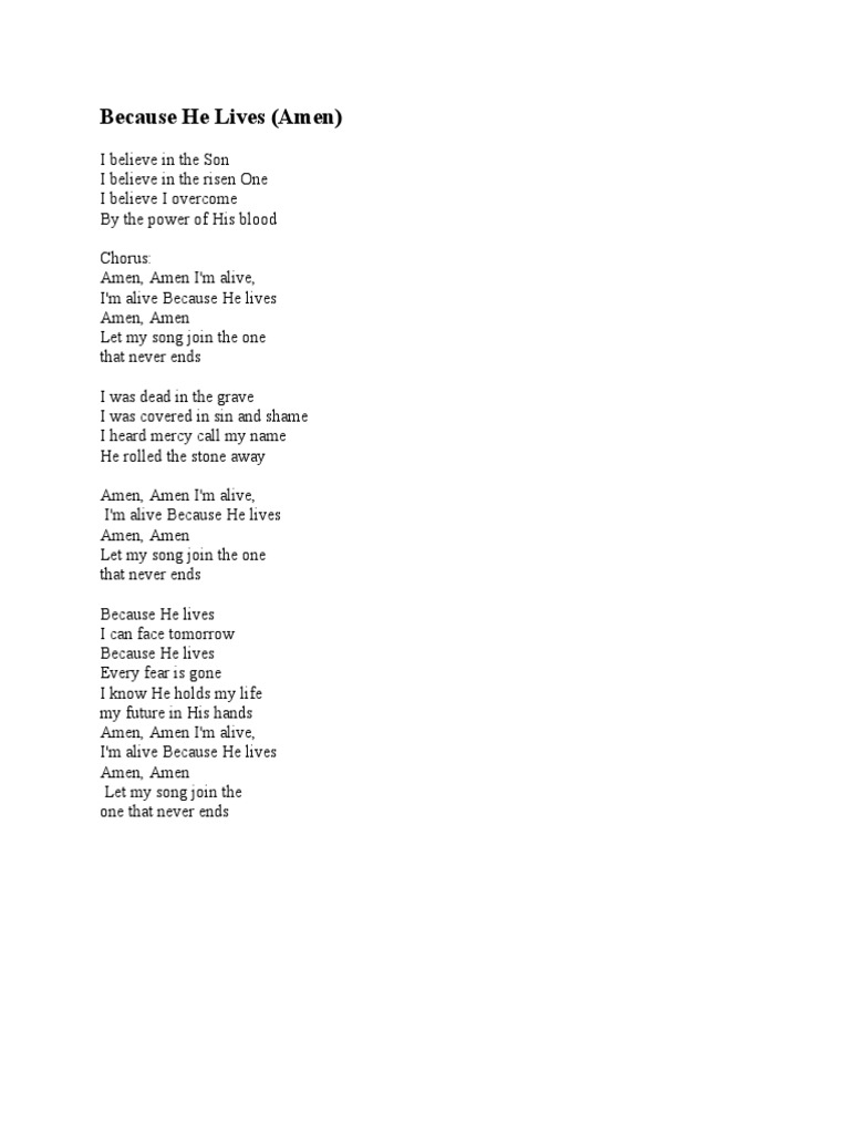 Because He Lives | PDF