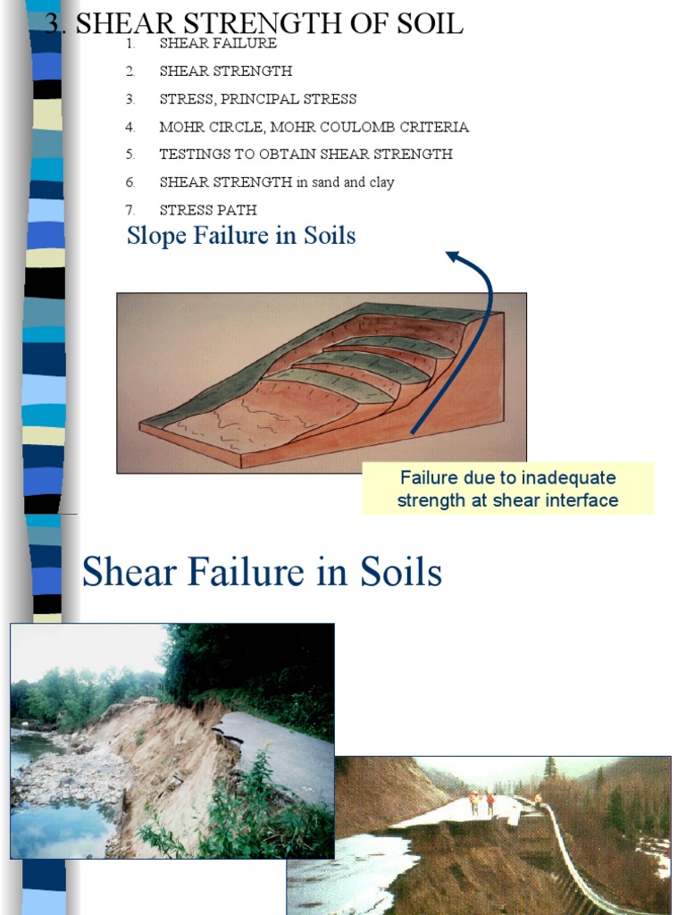 Chapter 3 Shear Strength | PDF | Strength Of Materials | Soil Mechanics