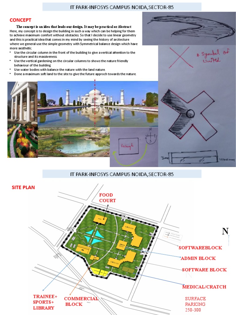 It Park-Infosys Campus Noida, Sector-85: Concept | PDF | Building ...