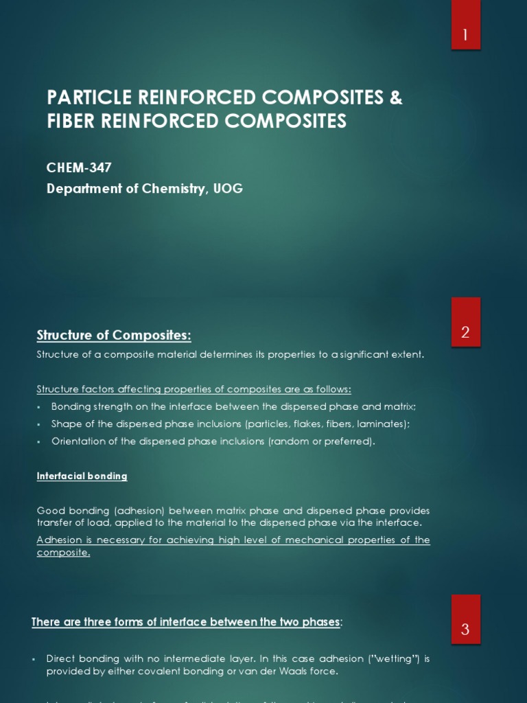 Particle Reinforced Composites & Fiber Reinforced Composites | PDF ...