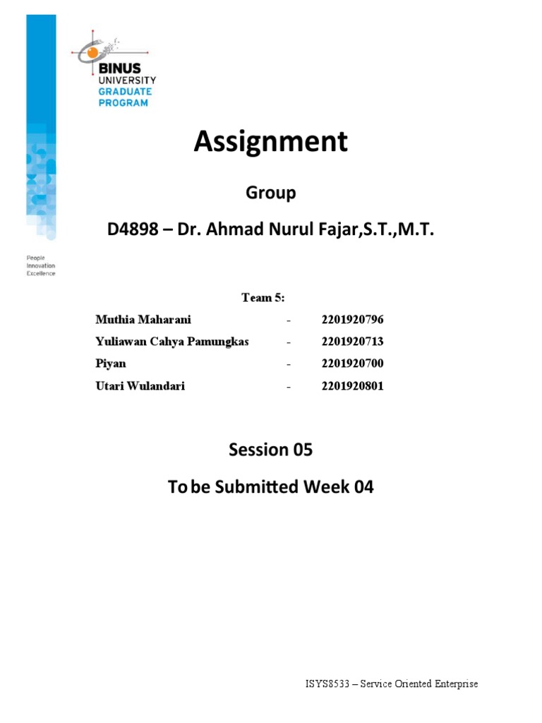 Team Assignment 1 (Group 5) | PDF