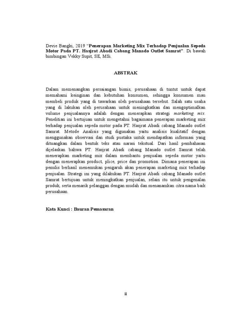 Abstrak Dan DFTR Isi A | PDF