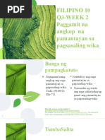 Pagsasaling Wika-Worksheets | PDF