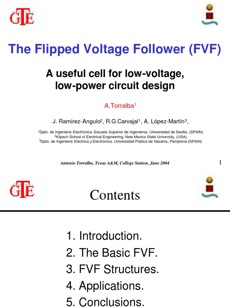 607 Lect 5 Flipped Voltage Follower | PDF | Operational Amplifier ...