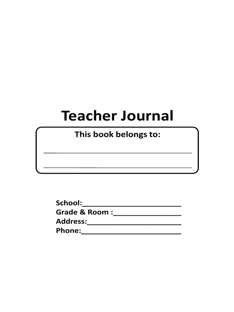 Teacher Journal | PDF