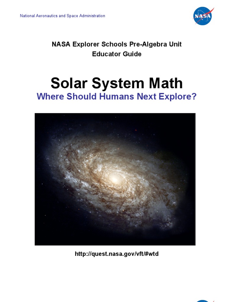 NASA Solar System Math Educator Guide | Download Free PDF | Mass ...
