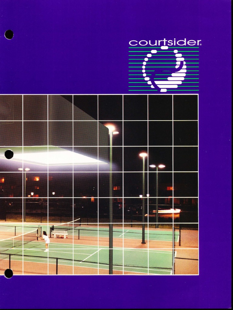 LSI Courtsider Series Tennis Court Lighting Brochure 1990 | PDF ...