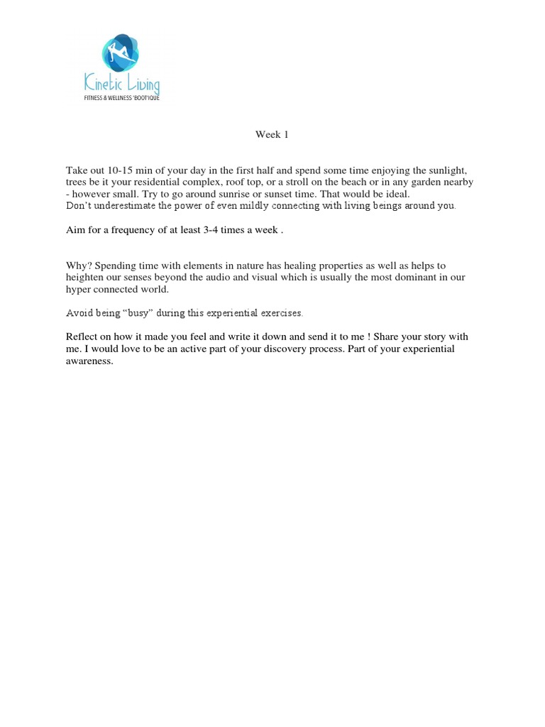 Experiential Exercise Week 1 | PDF | Career & Growth | Self-Improvement