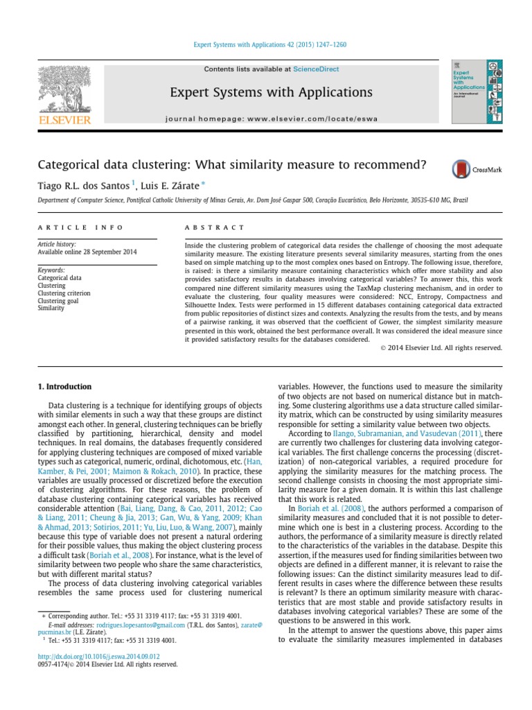 Categorical Data Clustering | PDF | Cluster Analysis | Categorical Variable