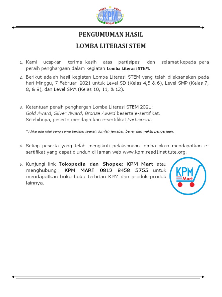 Hasil Stem Level SMP | PDF