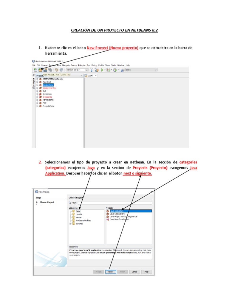 1 - Creación de Proyectos y Paquetes en Netbeans | PDF