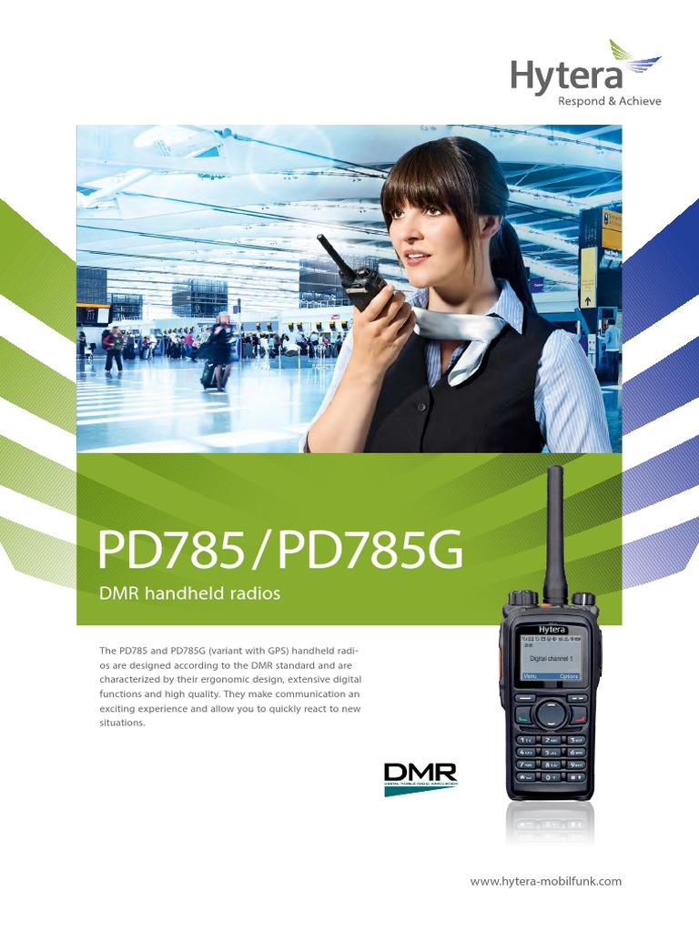 PD785 / PD785G: DMR Handheld Radios | PDF | Radio | Decibel